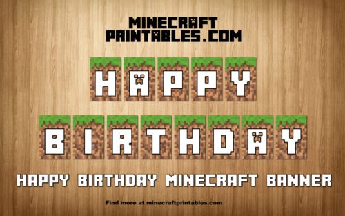Party Printables - Minecraft Printables