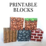 Minecraft Printable Papercraft Blocks - SET 1