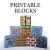 Minecraft Printable Papercraft Blocks - SET 3