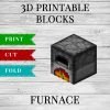 Furnace - Minecraft Furnace Printable Papercraft Template