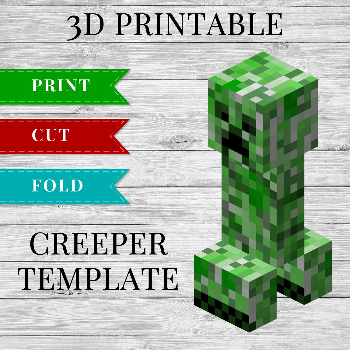 Minecraft Printable Creeper Printable World Holiday