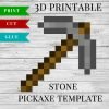 Printable 3D Minecraft Swords and Pickaxes - Minecraft Printables