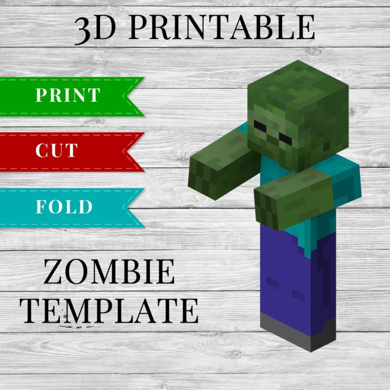 Grass Block - Minecraft Grass Block Printable Papercraft Template